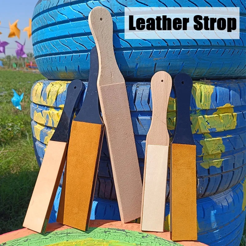 Leather-Strop-Kit-with-Sharpening-Polishing-Compound-Knife-Stropping ...