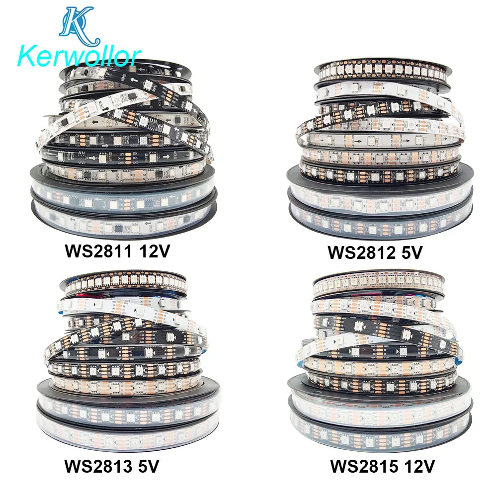 5m-Roll-WS2815-WS2812B-WS2811-WS2813-Smart-Led-Pixel-Strip-Light-WS2812 ...
