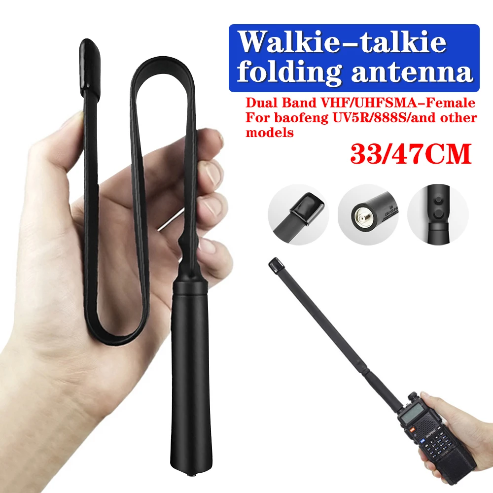 Foldable-Tactical-Antenna-SMA-Female-Dual-Band-VHF-UHF-144-430MHz-Two ...