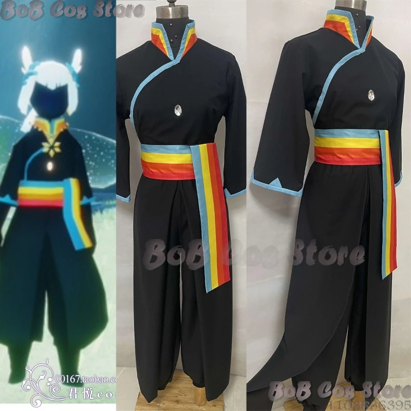 Game Sky Child of Light Cosplay Costume Rainbow Samurai Vintage Pant ...