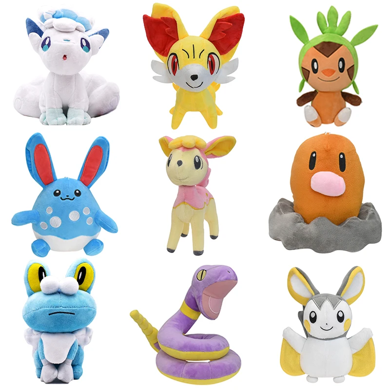 Alolan-Vulpix-Pokemon-Plush-Toy-Fennekin-Emolga-Azumarill-Diglett ...