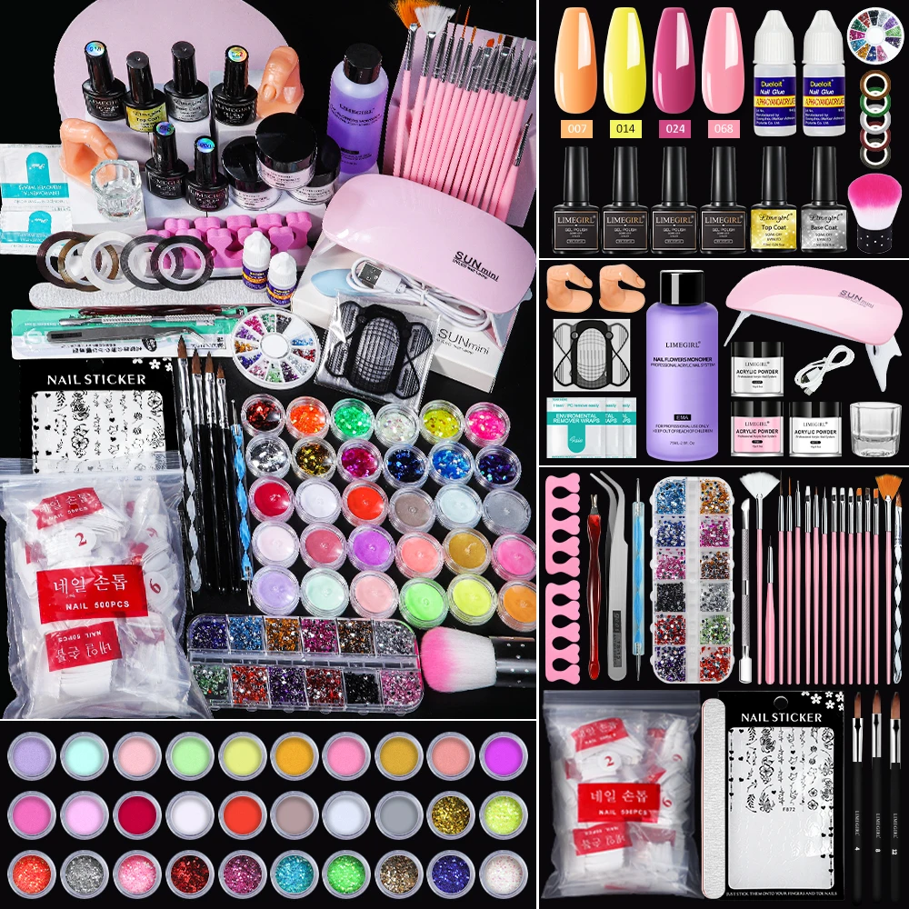 LIMEGIRL All In One Acrylic Nail Art Value Combo ZH439-ZH440 ...