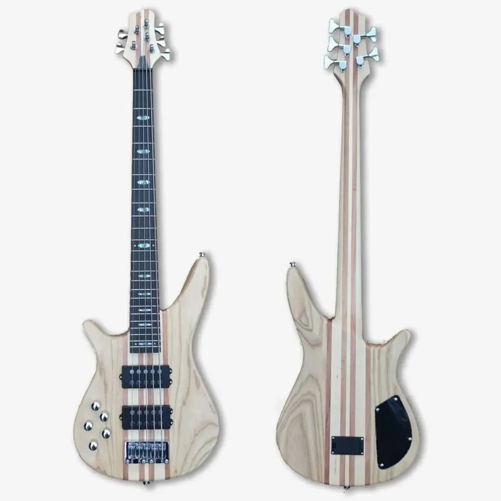 Left-Hand-5-String-Neck-Through-Bass-Guitar-Passive-Pickup-24Frets-OEM ...