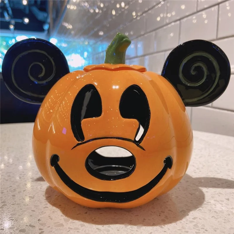 Disney-Halloween-Mickey-Mouse-Pumpkin-Lantern-Candlestick-Candle-Action ...