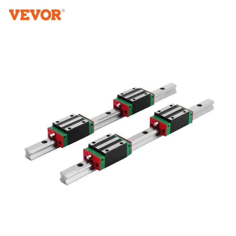 VEVOR Linear Guideway Rail Linear Slide Guide Rails HSR15/HSR20 300mm-2000mm with Bearing Block ...