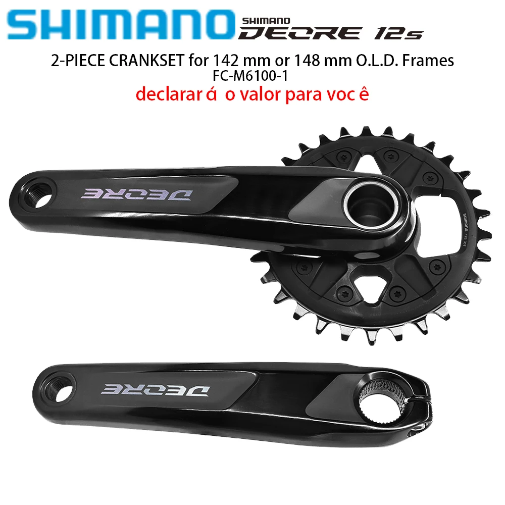 Shimano-Deore-12-Speed-Crankset-para-bicicleta-MTB-Chainring-Pe-as ...