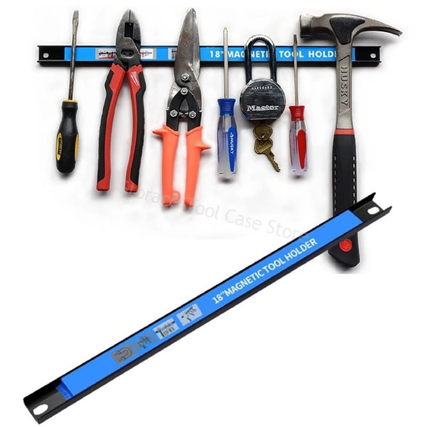 Magnetic-Holder-Metal-Magnet-Tool-Organizer-Bar-Long-Strip-Garage ...
