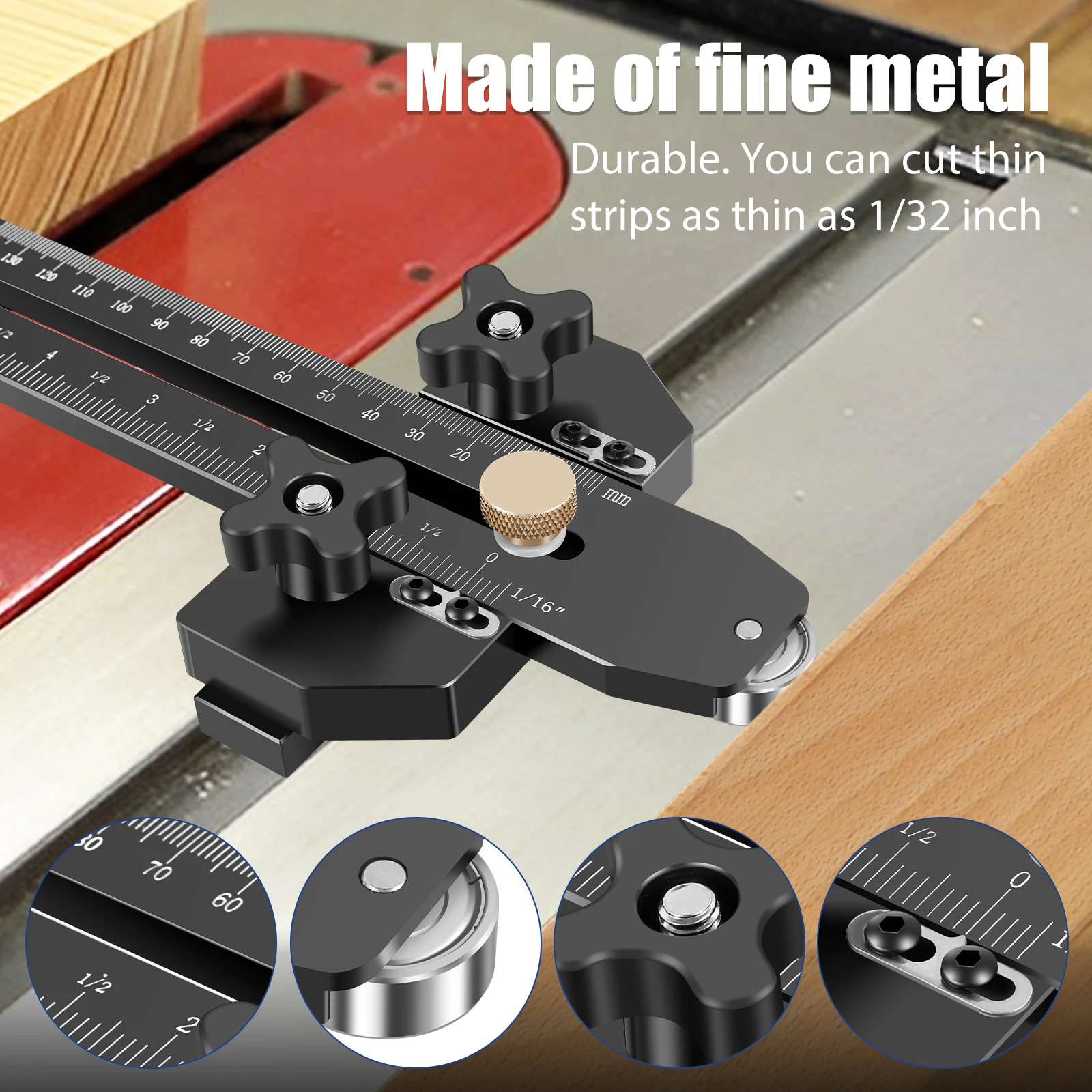 140mm-Table-Saw-Thin-Rip-Jig-Guide-Woodworking-Thin-Ripping-Guide ...