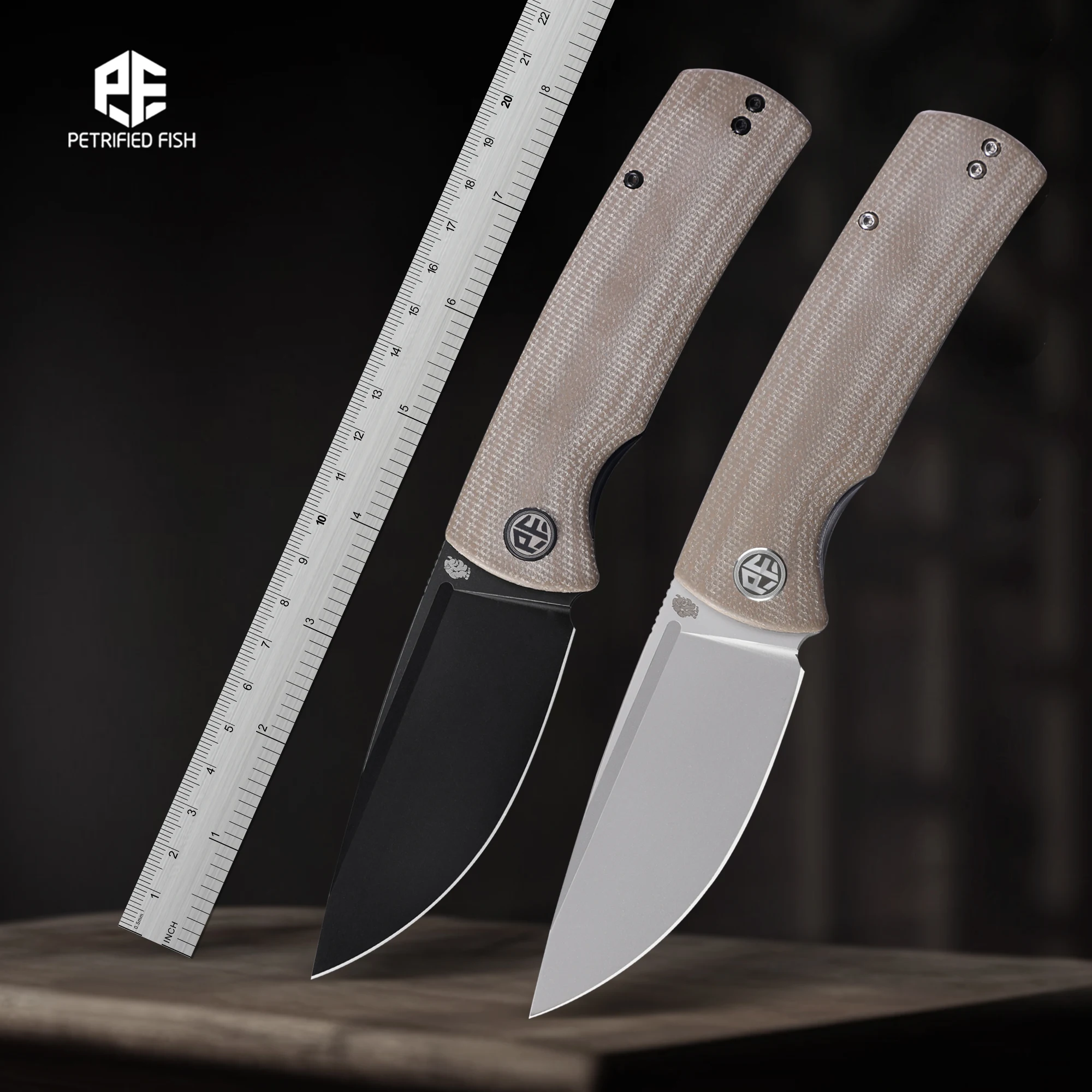 Cuchillo-plegable-de-pesca-petrificada-PFP01-cuchillo-de-bolsillo-con ...