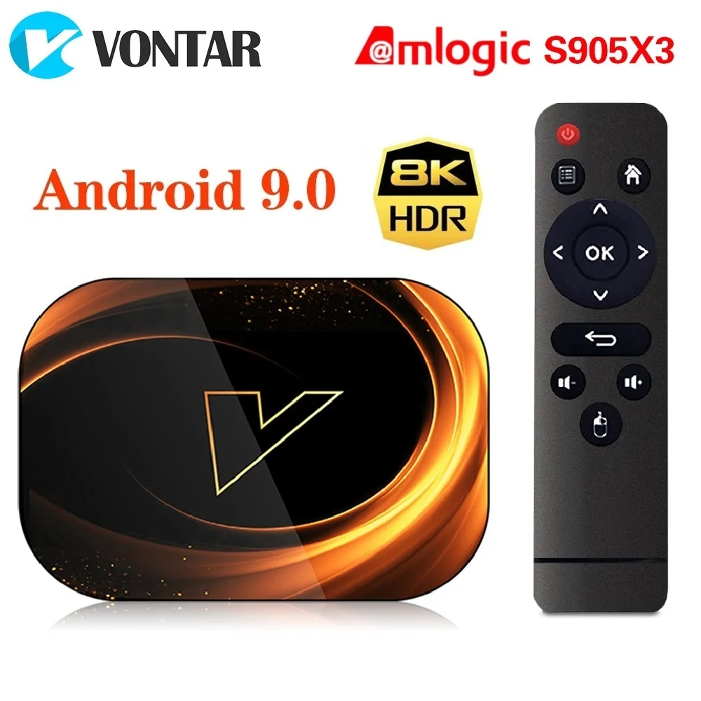 VONTAR X3 4GB 32GB 8K TV 박스 안드로이드 9, 스마트 TVBOX 9.0 Amlogic S905X3 와이파이 ...