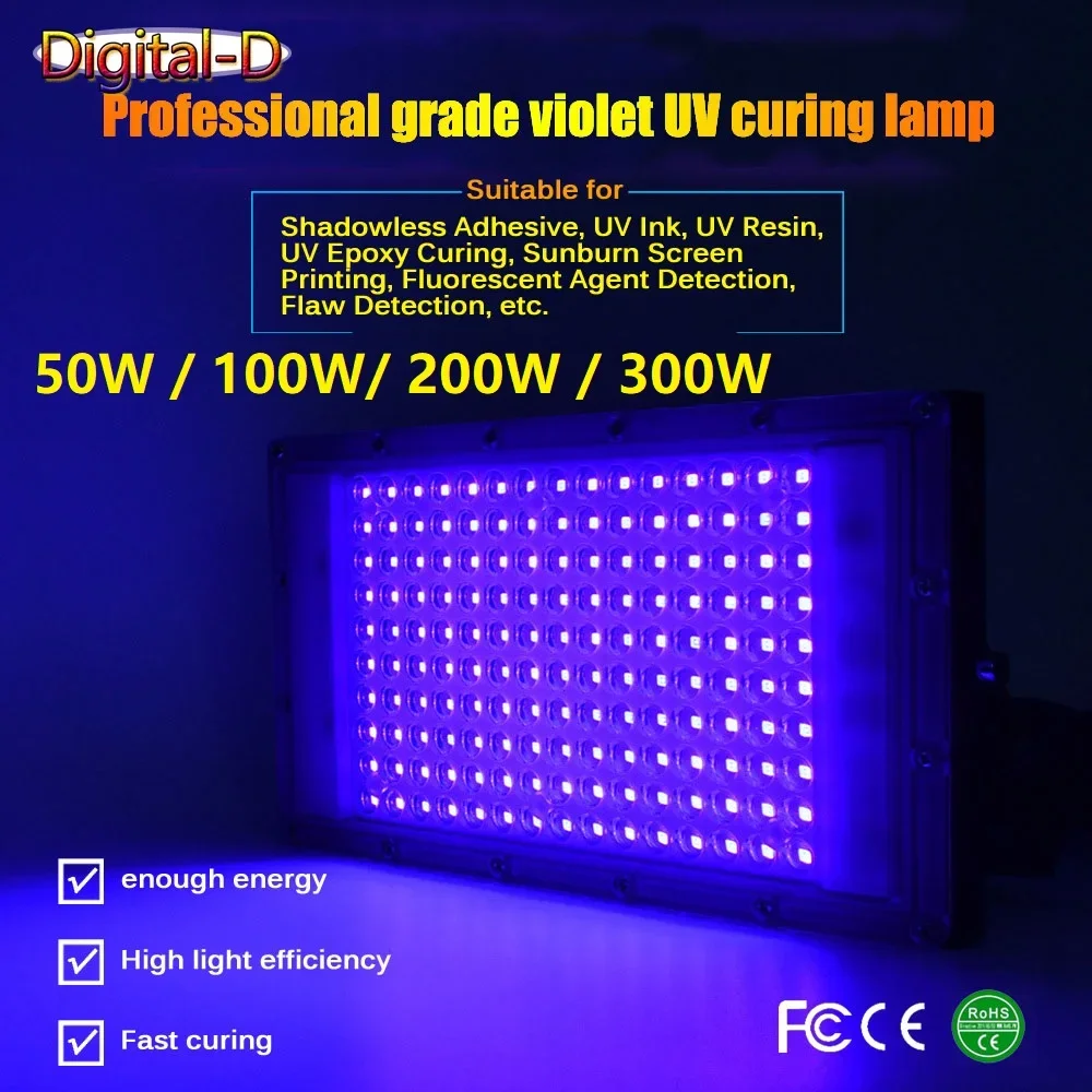 100W-200W-Ultraviolet-Lamp-multiduty-violet-Light-365nm-395nm-UV-curing-lamp-fluorescent-UV ...