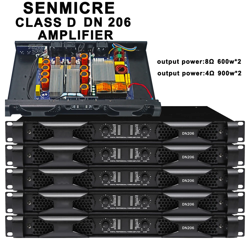 AMPLIFICADOR-DE-POTENCIA-profesional-Digital-Clase-D-4-900W-x-2-1U-2 ...