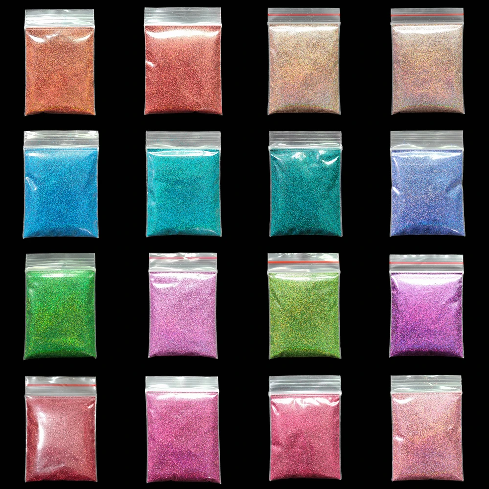 220 그램대 22 색 네일 반짝이 파우더 레이저 네일 파우더 홀로그램 반짝이 장식 공예 네일 팁 매니큐어네일 글리터
