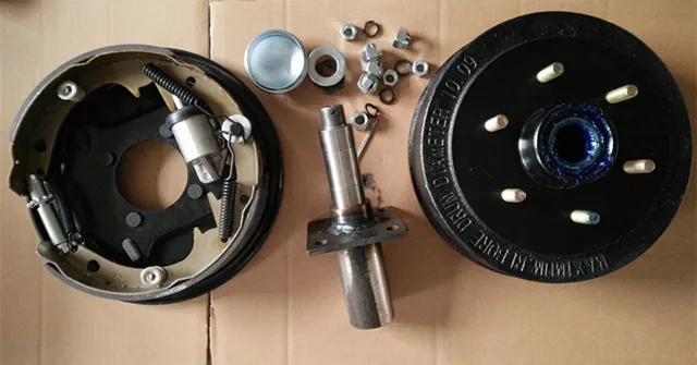 6 holes 139.7 trailer drum brake disc hub half-axle hydraulic brake ...