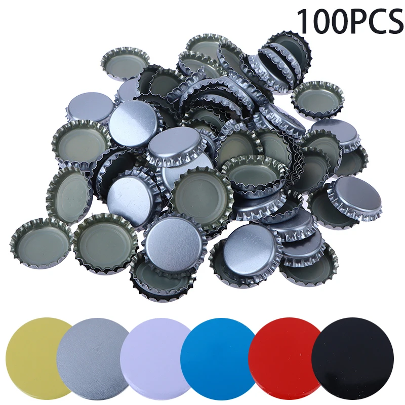 100Pcs-Round-Flattened-Seal-Tinplate-Bottle-Caps-for-All-Standard-Beer ...