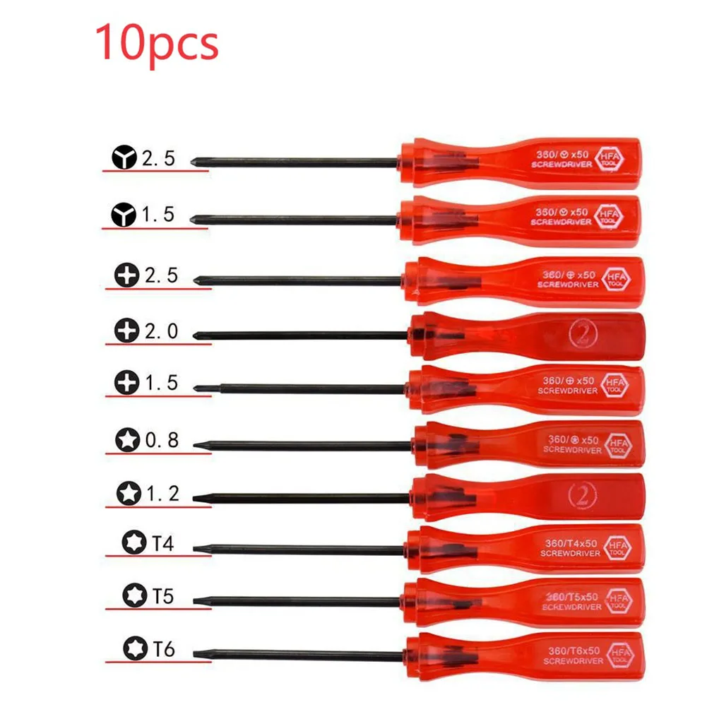 10pcs-Precision-Tri-Wing-Screwdriver-Set-Y-Tip-Trox-Screw-Driver-For ...