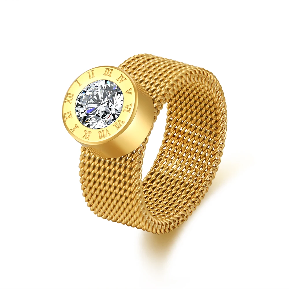 Hollow-Wide-Stainless-Steel-Rings-Titanium-Couple-Rings-Deformable-Mesh ...