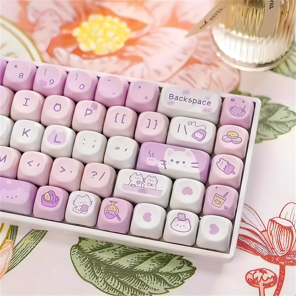 MOA-Keycap-Set-95-Keys-PBT-Cartoon-Keycaps-for-GMK67-GMK87-for-61-64-68 ...
