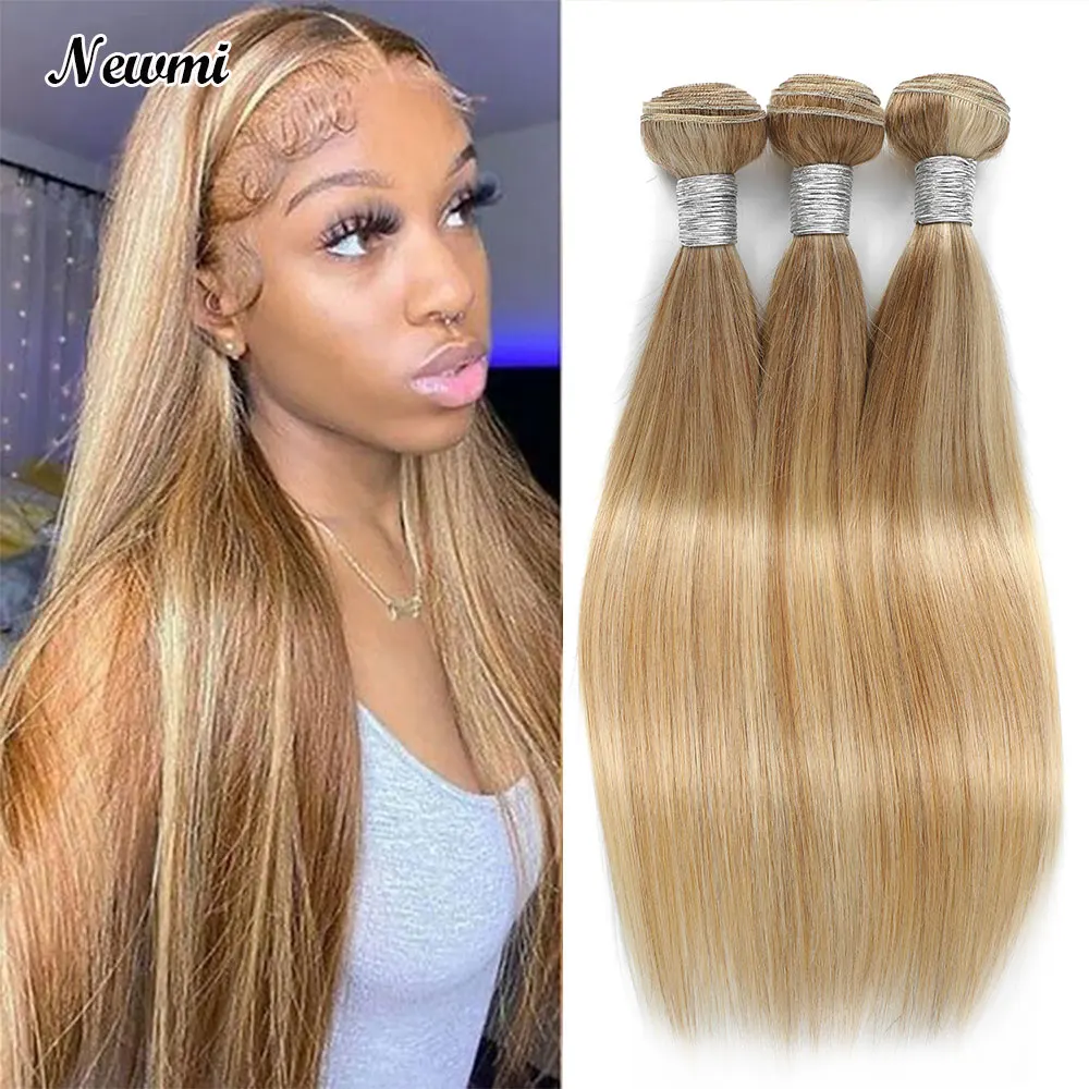 P27-613-Straight-Human-Hair-Bundles-8-30-Inch-Highligh-Ombre-Honey ...