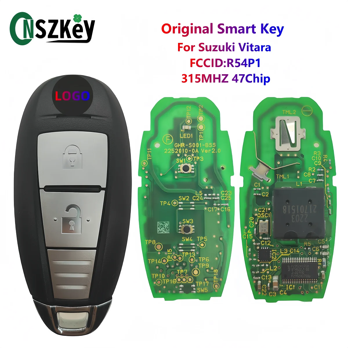 CNSZKey-FCCID-R54P1-CCAB14LP310T5-Original-2Button-Smart-Key-For-Suzuki ...