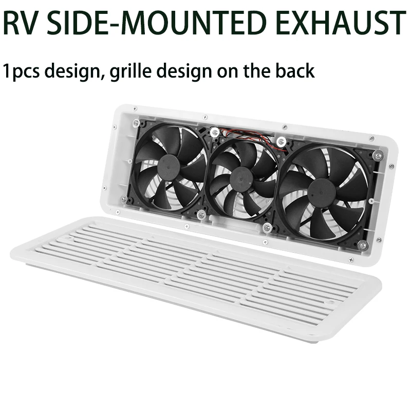 12V-RV-Ventilation-Cooling-Fan-Caravan-Vent-and-Fan-White-Air-Inlet-and ...