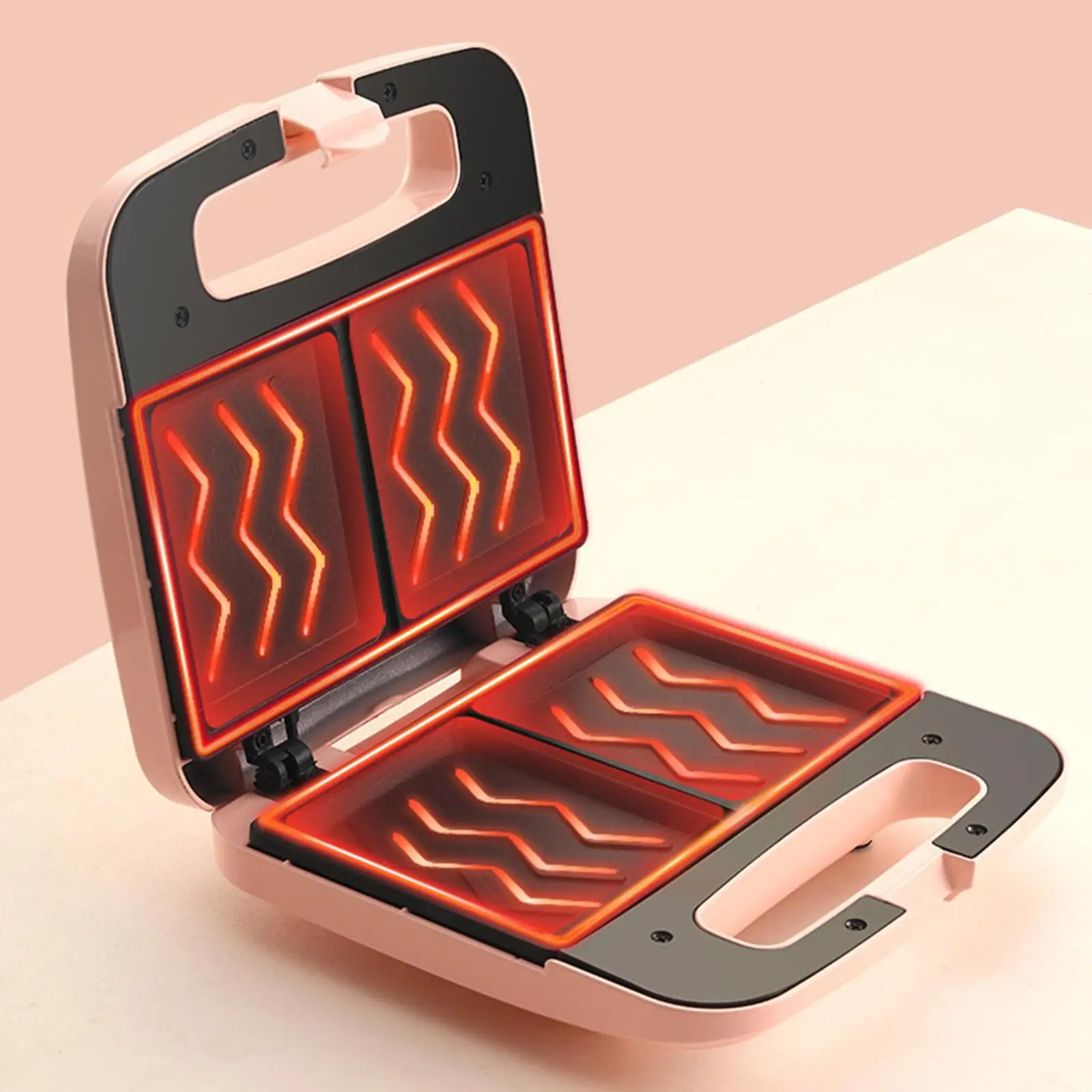 Mini-Breakfast-Sandwich-Maker-220-V-LED-Indicator-Lights-Non-Stick ...