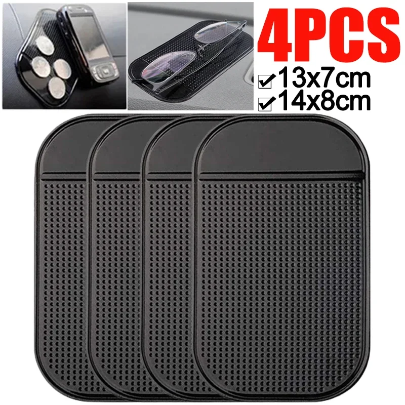 1-4PCS Car Dashboard Sticky Pad Anti-Slip Pad Car Phone Keys Ornaments ...