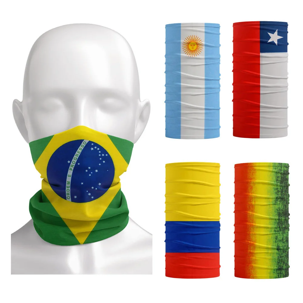 South-America-National-Flag-Bandanas-100-Polyester-Outdoor-Sports ...