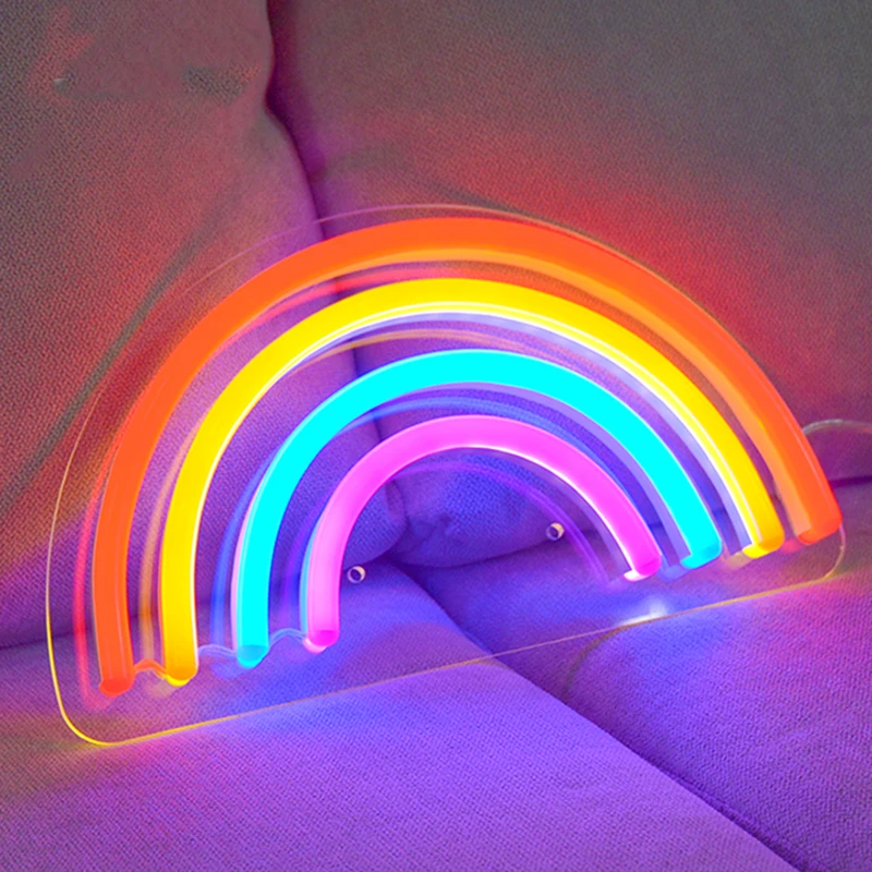Rainbow Neon Rave Lights