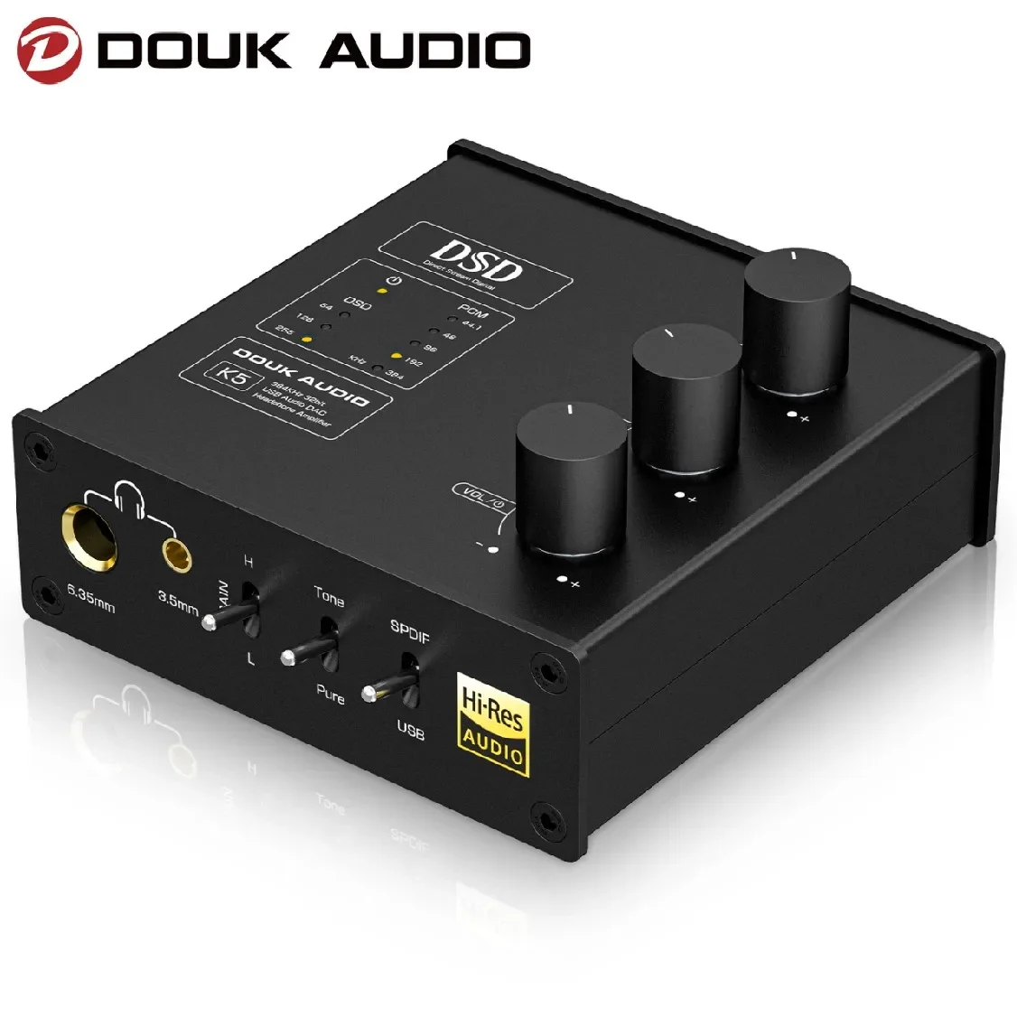 Douk-Audio-K5-USB-DAC-amplificador-de-auriculares-ESS9038Q2M ...