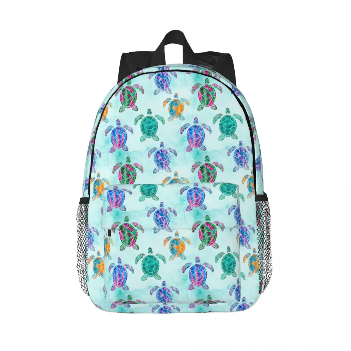 Watercolor Sea Turtles In Tie Dye Rainbow Color Backpack Hot Sale ...