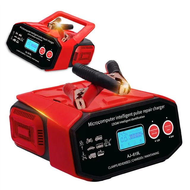 High Power 400W 12V-24V Battery Charger 30A Automatic Intelligent Start ...