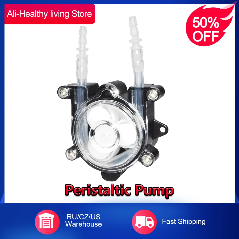 High-Flow Peristaltic Pump 12V Miniature Dosing Pump Peristaltic Hose ...