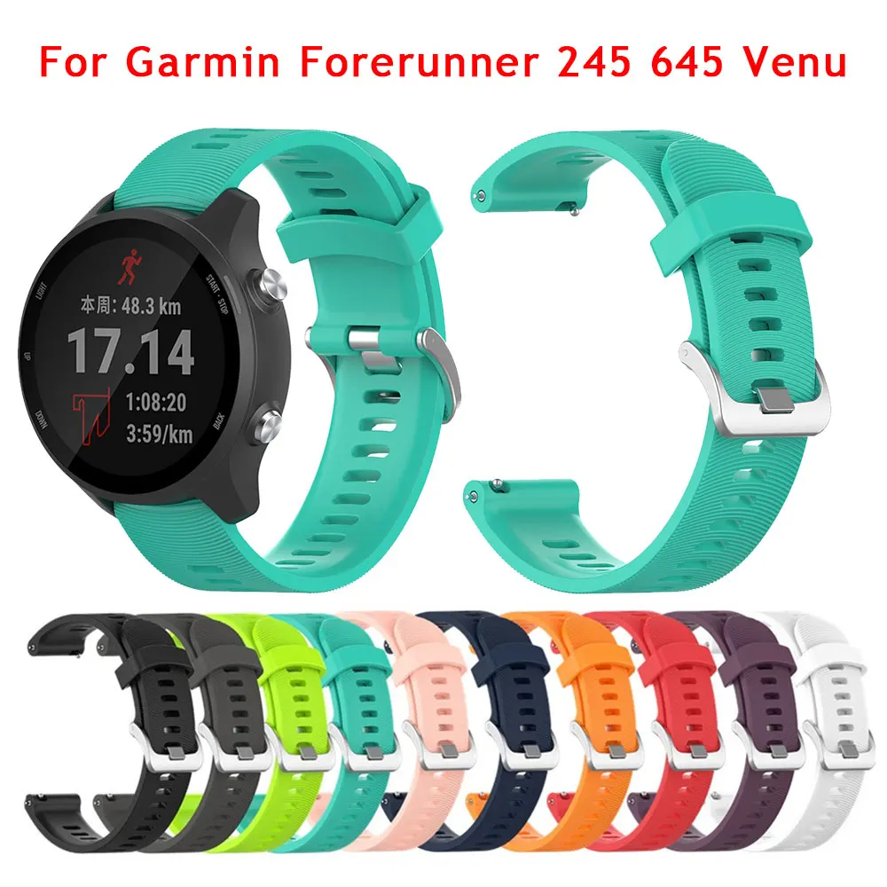 20mm-Armband-f-r-Garmin-Forerunner-245-245M-645-Handgelenk-Smartwatch ...