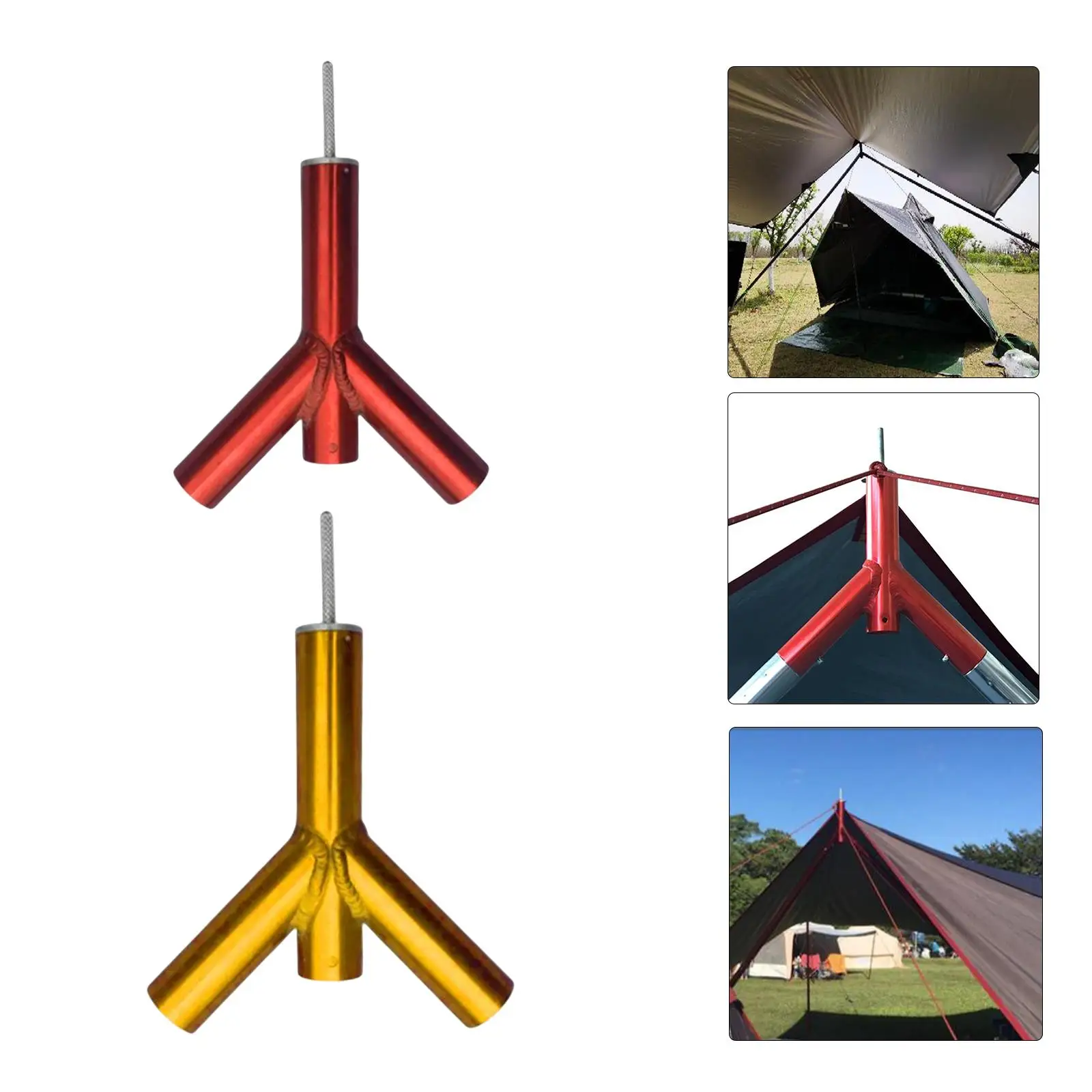 Camping-Tent-Three-Way-Tarp-Poles-Canopy-Awning-Rod-Shelters-Sunshade ...