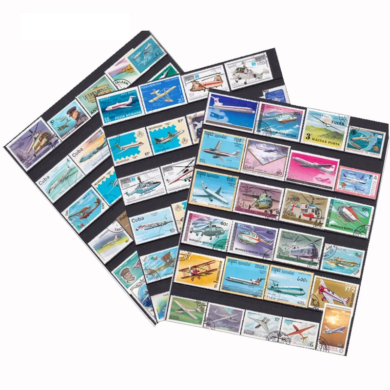 Topic-Plane-Aircraft-100-Different-Postage-Stamps-With-Post-Mark-From ...