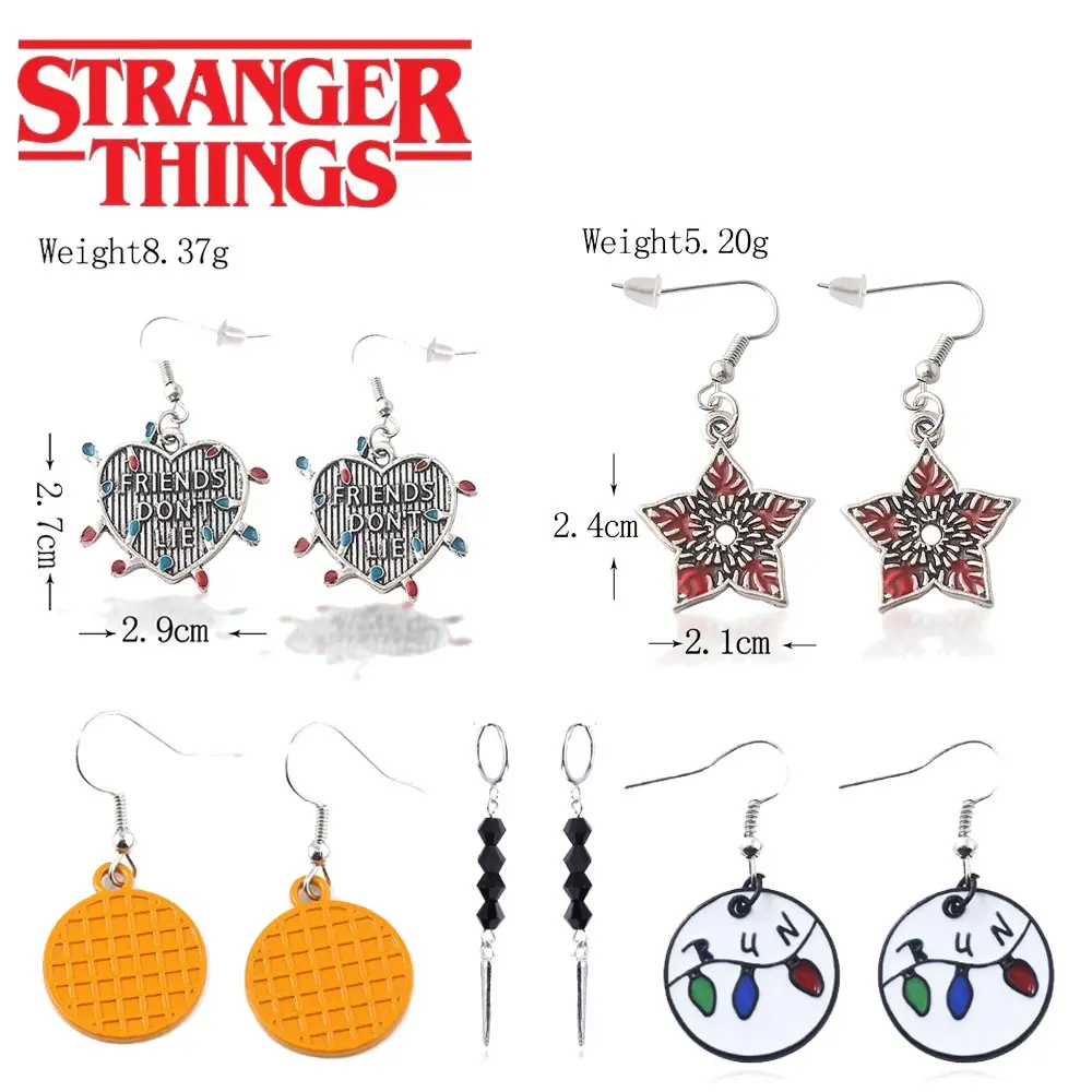 Horror Tv Show Stranger Things Earrings Billy Hargrove Same Demogorgon ...