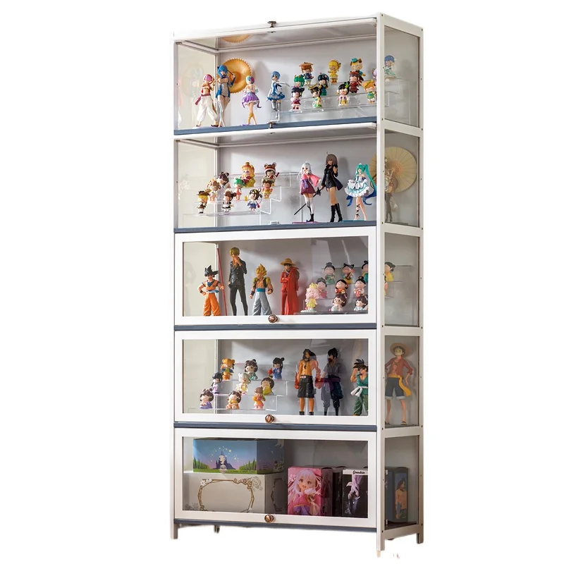 Figure storage rack acrylic display cabinet household model building ...