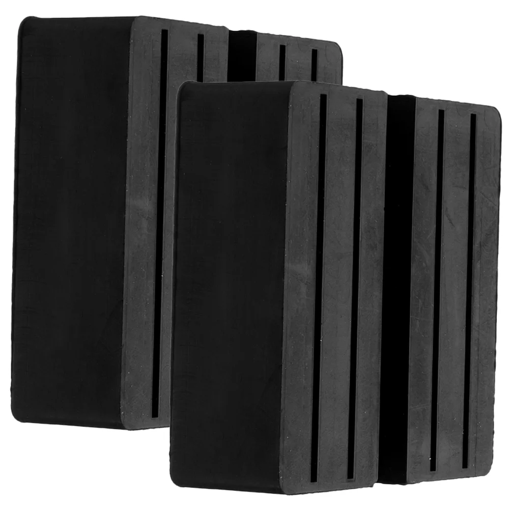 2 Pcs Jack Block Outdoor Rubber Mats Automobile Pad Replace Car Pinch ...