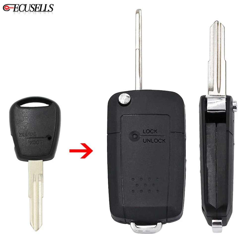 Ecusells-1-Button-New-Replacement-Folding-Flip-Remote-Car-Key-Shell ...