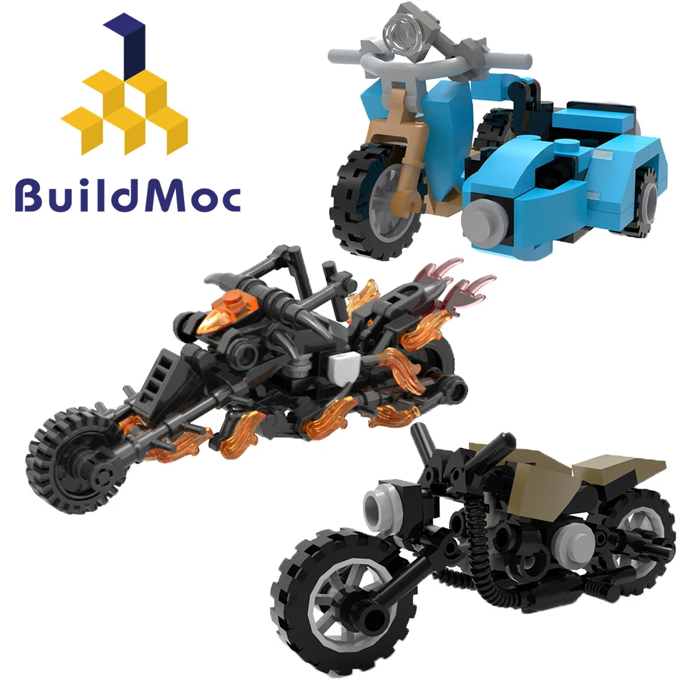 Building Bricks Block Set Toy Motorcycle | Brick Construction ...