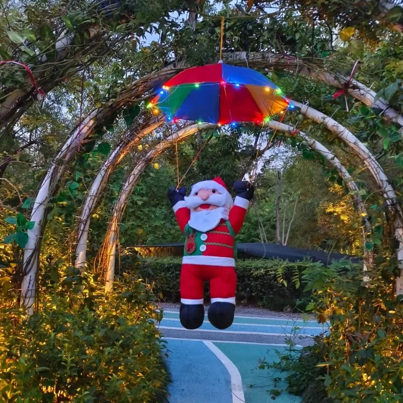 LED-luminous-Santa-Claus-parachute-decoration-pendant-luminous ...