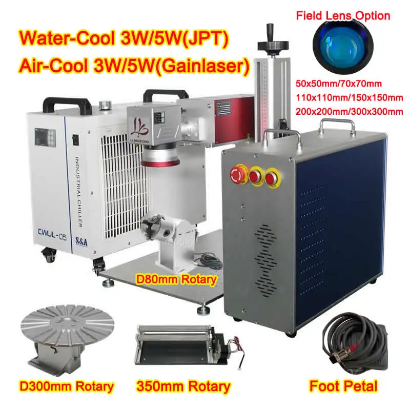 3W-5W-Water-Cooling-UV-Fiber-Laser-Marking-Machine-Ultraviolet-Ray ...