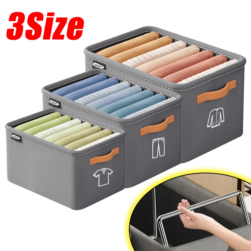 Wardrobe Organizer Box Foldable Storage Box Versatile Thickened Pants ...