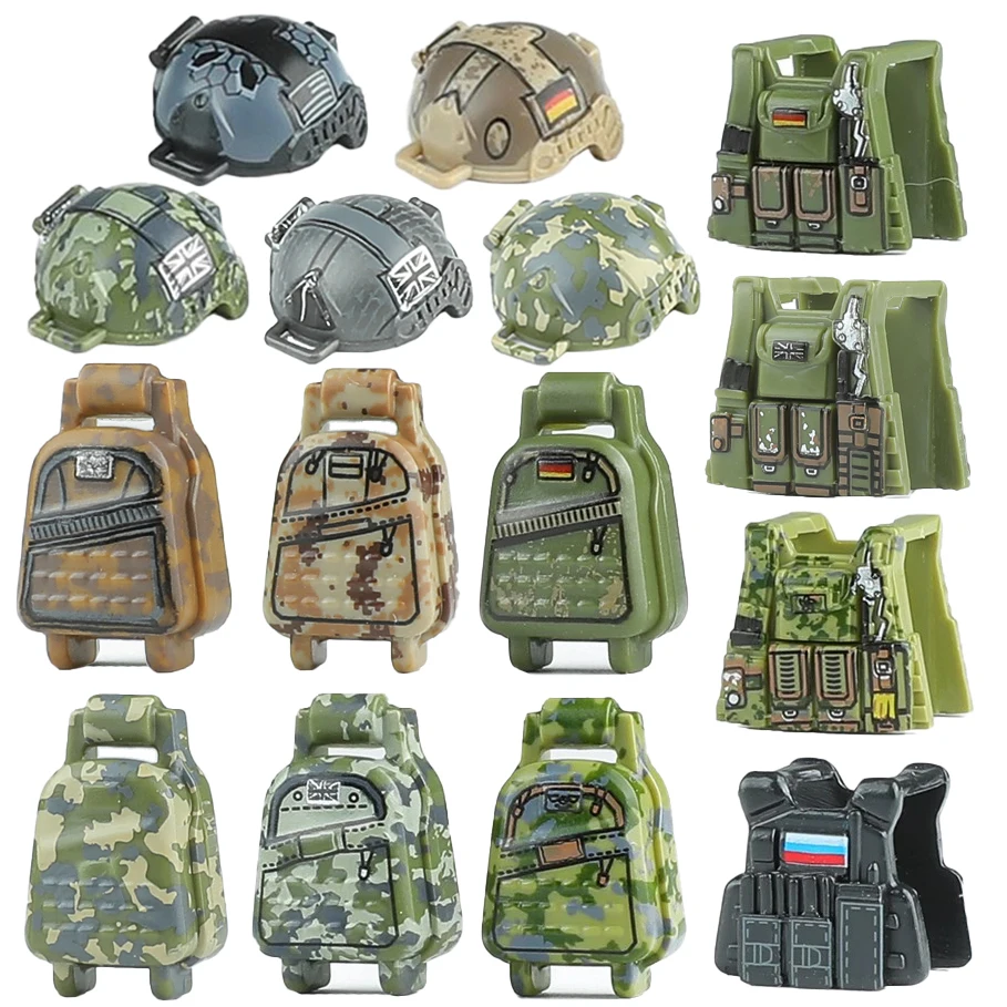 MOC-Camouflage-Tactical-SWAT-Helmets-Building-Blocks-Russian-Soldiers ...