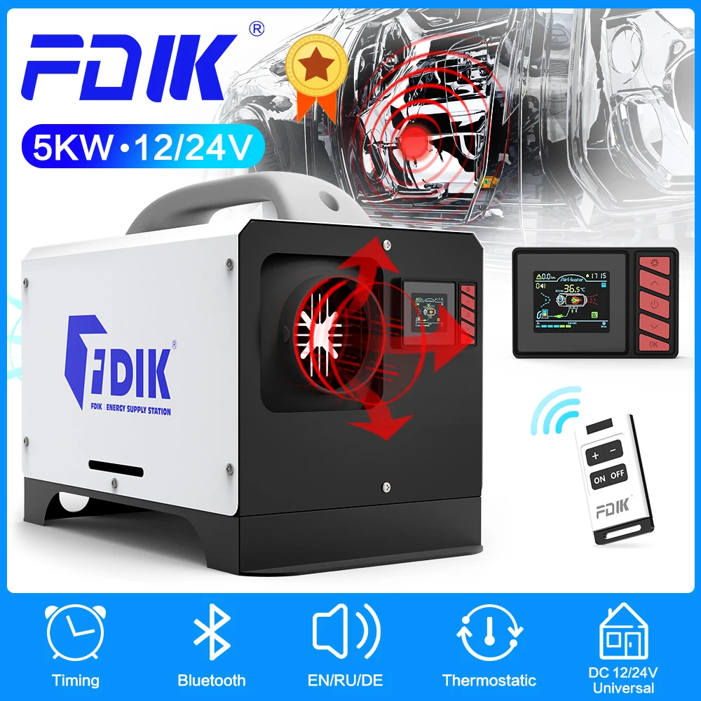 FDIK Hot Sale Air Diesel Heater 5KW 12V24V Car Heater Parking Heater ...