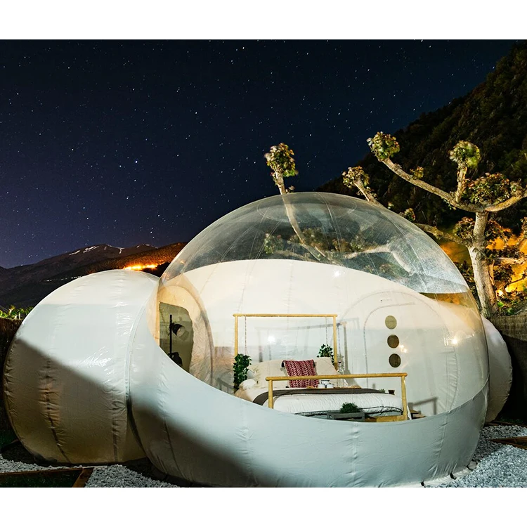 Outdoor Camping Transparent Inflatable Bubble Tent Spherical Clear ...