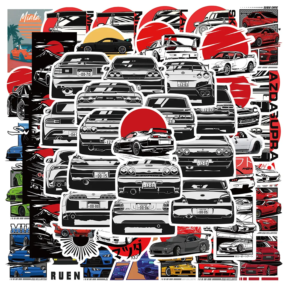 50PCS-Cool-JDM-Retrofit-Racing-Car-Graffiti-Stickers-Car-Motorcyle ...