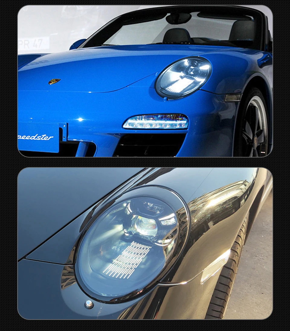 Porsche 997.1 997.2 Headlights 2005-2012 911 LED Headlight Projector ...