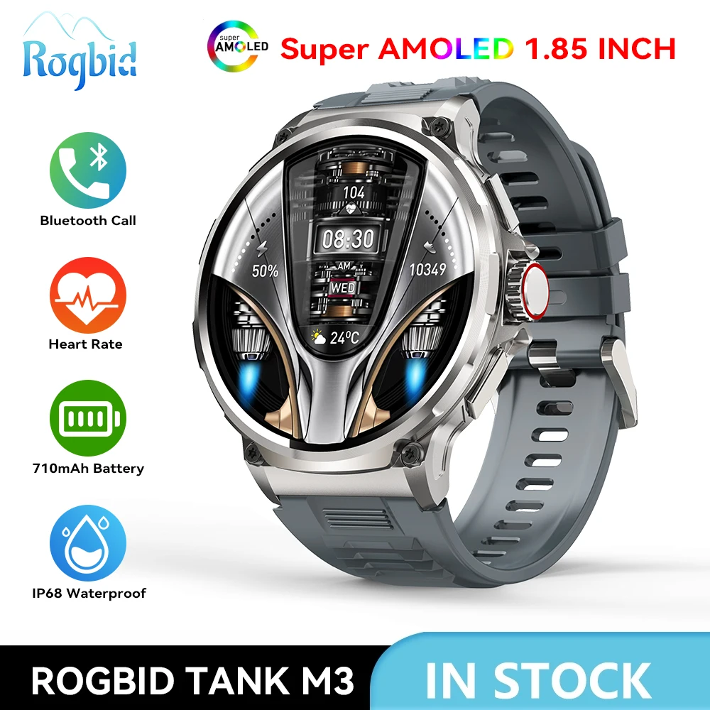 Original-Rogbid-Tank-M3-Smartwatch-1-85-Inch-AMOLED-Digital-Fitness ...